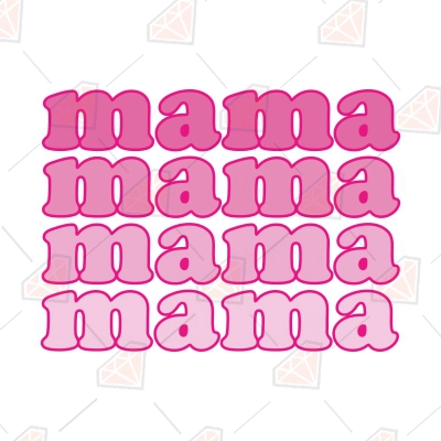 Pink Mama Retro SVG, Mama SVG Instant Download | PremiumSVG