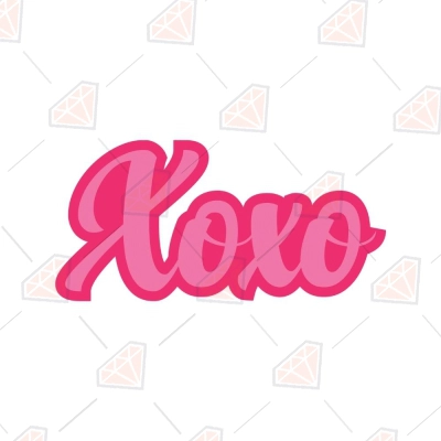 Pink Xoxo SVG, Hugs And Kisses SVG Instant Download | PremiumSVG