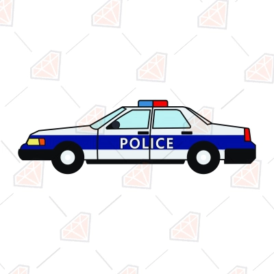 Police Car SVG, PNG, Vector Files | PremiumSVG