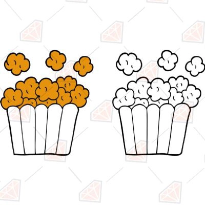 Popcorn SVG Bundle, Popcorn Box SVG Cut Files | PremiumSVG