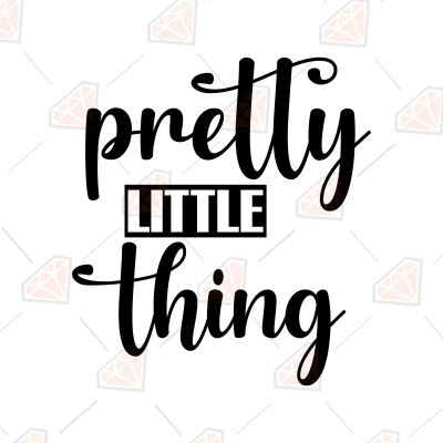 Pretty Little Thing SVG, Baby Onesie Design SVG Instant Download ...