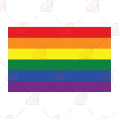 Pride Flag SVG, Rainbow Flag Vector | PremiumSVG
