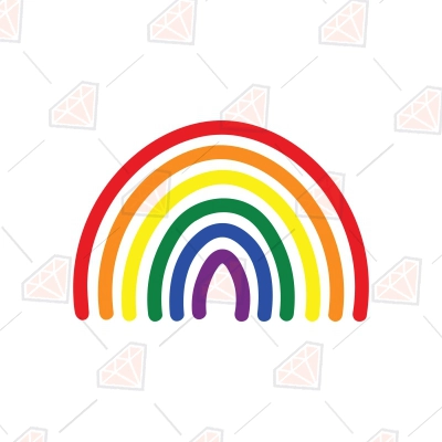 Pride Rainbow SVG Vector File, Download | PremiumSVG