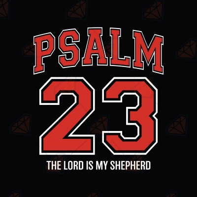 Psalm 23 SVG | “The Lord Is My Shepherd” Scripture Cut File | PremiumSVG