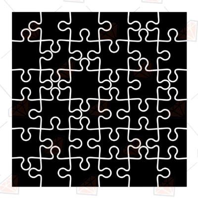 Puzzle Template SVG Cut File, Puzzle for Cricut | PremiumSVG