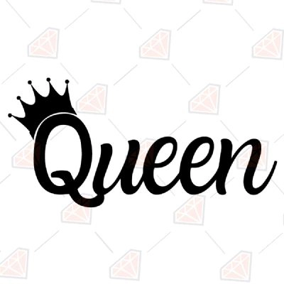 Queen SVG, Queen with Crown SVG Design | PremiumSVG