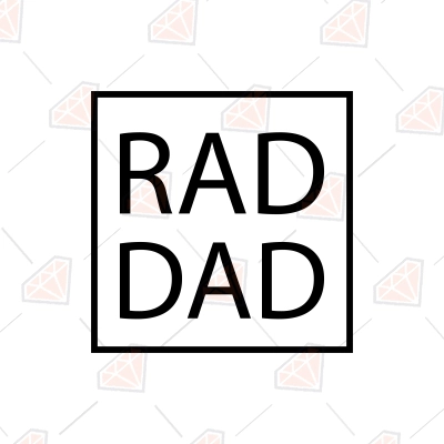 Rad Dad SVG, Father's Day SVG Cricut Cut Files | PremiumSVG