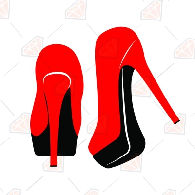 Red High Heel SVG Design, High Heel Cut File | PremiumSVG