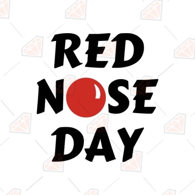 Red Nose Day SVG Vector, Charity Raising SVG | PremiumSVG