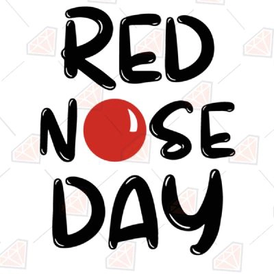 Red Nose Day SVG Design and Cut Files | PremiumSVG