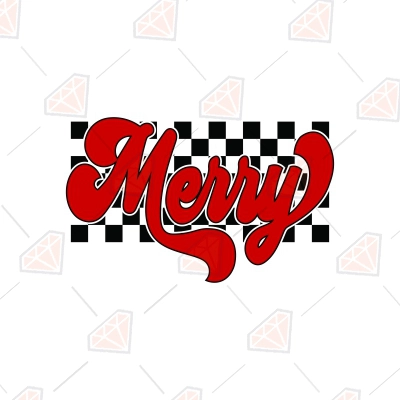 Retro Merry SVG, Merry Christmas SVG Shirt | PremiumSVG