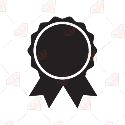 Rosette SVG Silhouette, Rosette Cut File | PremiumSVG