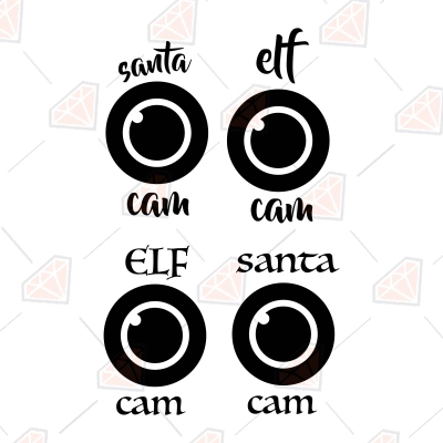 Santa and Elf Cam SVG | PremiumSVG