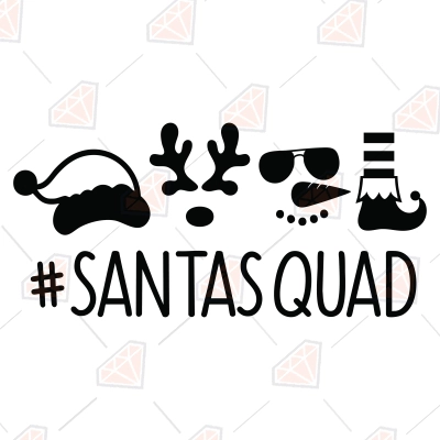 Santa Squad SVG, Funny Christmas Shirt | PremiumSVG