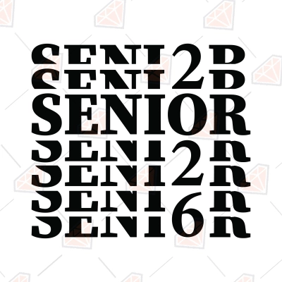 Senior 2026 SVG, Stacked 2026 Senior SVG | PremiumSVG
