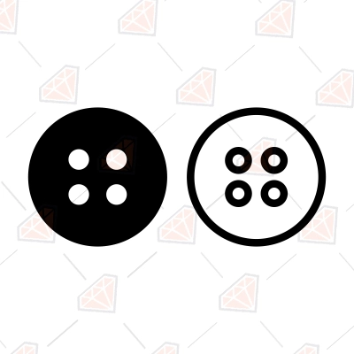 Sewing Button SVG Cut Files, Instant Download | PremiumSVG