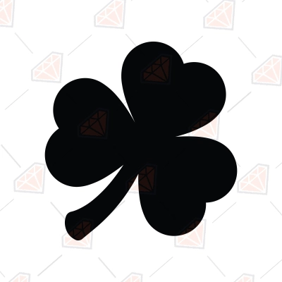 Shamrock Silhouette SVG, Clover Clipart SVG | PremiumSVG
