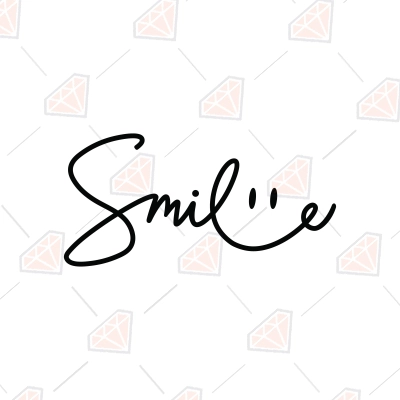 Smile SVG Word, Smiley SVG | PremiumSVG