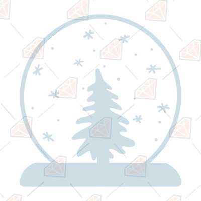 Snow Globe SVG, Christmas Cricut Files | PremiumSVG