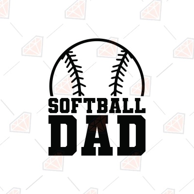 Softball Dad SVG, Softball SVG Father Shirt | PremiumSVG
