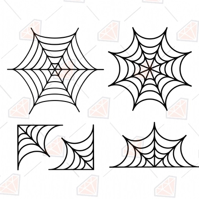 Spider Webs SVG Bundle, Web Halloween Bundle SVG Instant Download ...
