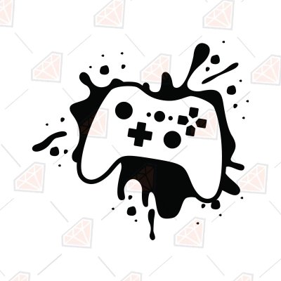 Splatter Controller SVG Cut File, Gamer SVG | PremiumSVG