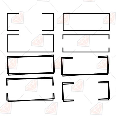 Split Rectangle Svg | PremiumSVG