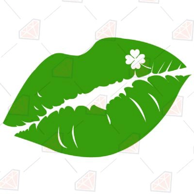 St Patrick's Day Lips SVG Cut File | PremiumSVG