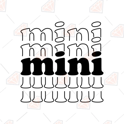 Stacked Mini SVG, Kid's Shirt SVG Design | PremiumSVG