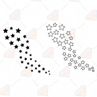 Star Wave SVG, Star Tale Vector Files | PremiumSVG