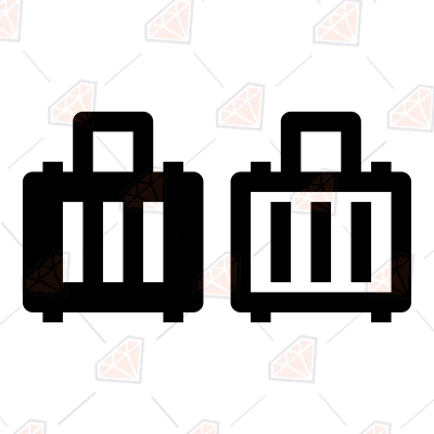 Suitcase SVG, Luggage SVG Clipart | PremiumSVG