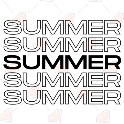 Stacked Summer SVG, Shirt Design | PremiumSVG
