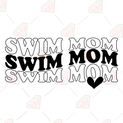 Swim Mom SVG, Cricut, Shirt | PremiumSVG