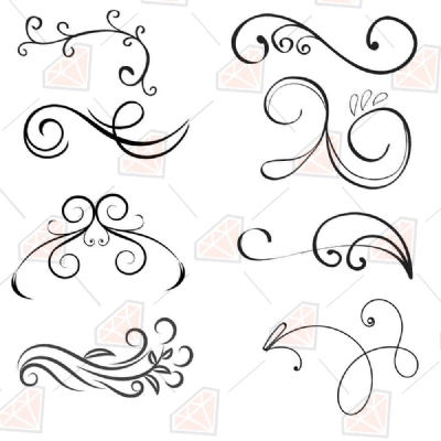 Swirl & Swish SVG Bundle | Swirl SVG Cut Files | PremiumSVG