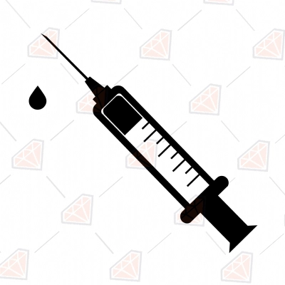 Syringe SVG Cut Files, Syringe Vector | PremiumSVG