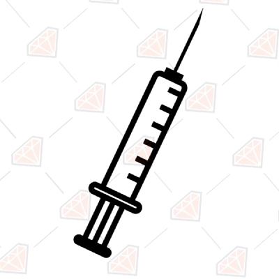 Syringe SVG Vector, Syringe Clipart Cut Files Instant Download | PremiumSVG