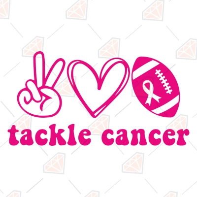 Tackle Cancer SVG, Breast Cancer Awareness SVG | PremiumSVG