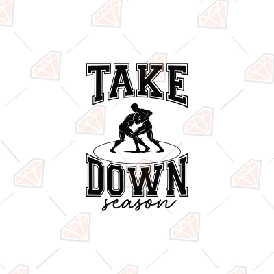 Take Down Season SVG, Wrestling SVG | PremiumSVG