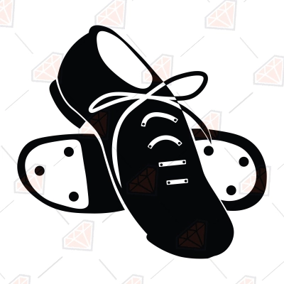 Tap Shoes Silhouette SVG, Tap Dance SVG | PremiumSVG