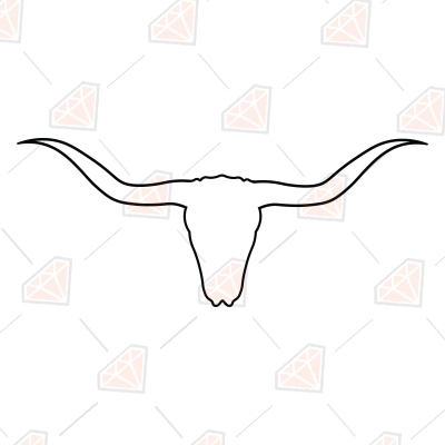 Texas Longhorn SVG Outline | PremiumSVG