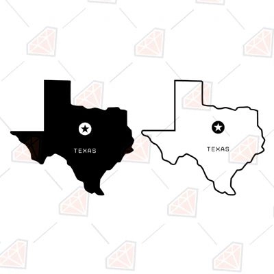 Texas State Maps SVG | PremiumSVG