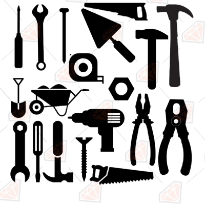 Construction Tools SVG Cut & Clipart Files | PremiumSVG