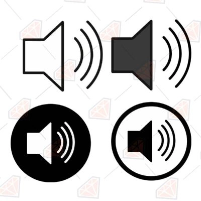 Volume Audio SVG File for Cricut & Silhouette Cameo | PremiumSVG