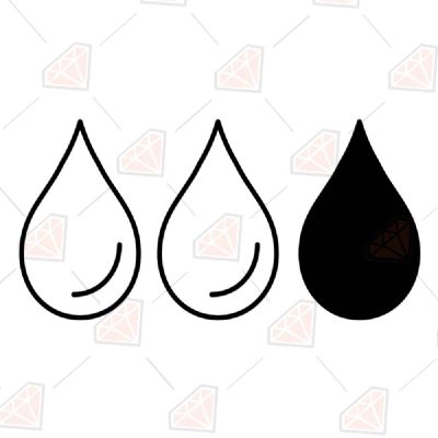 Water & Rain Drop SVG Cut File | PremiumSVG