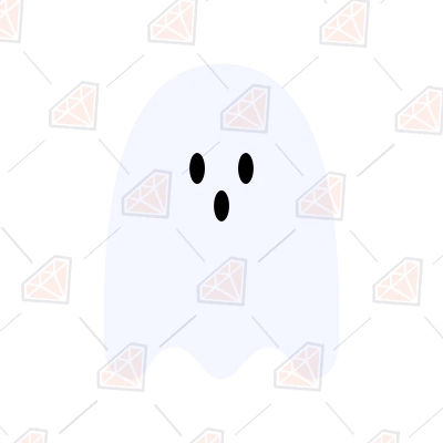 White Ghost SVG, Halloween Ghost SVG Vector File | PremiumSVG