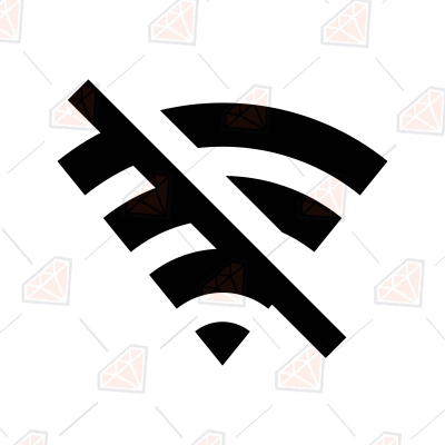 Wifi Off SVG Vector File | PremiumSVG