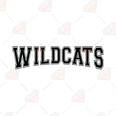 Wildcats SVG with Varsity Font | PremiumSVG