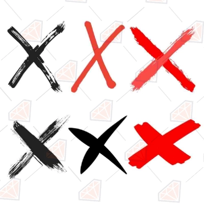 X Mark SVG File, Cross Mark Clipart Instant Download | PremiumSVG