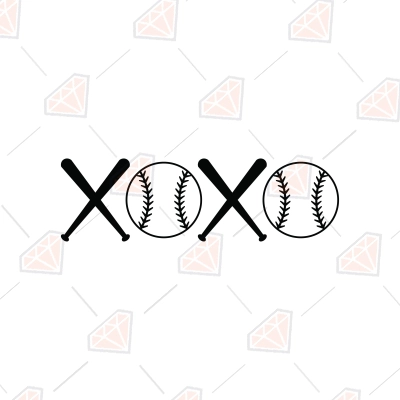 Xoxo Baseball SVG | PremiumSVG