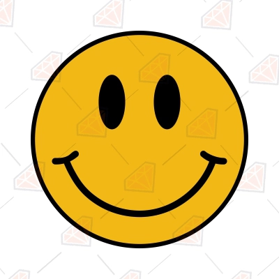 Yellow Smiley Face SVG, Smile Emoji Vector | PremiumSVG
